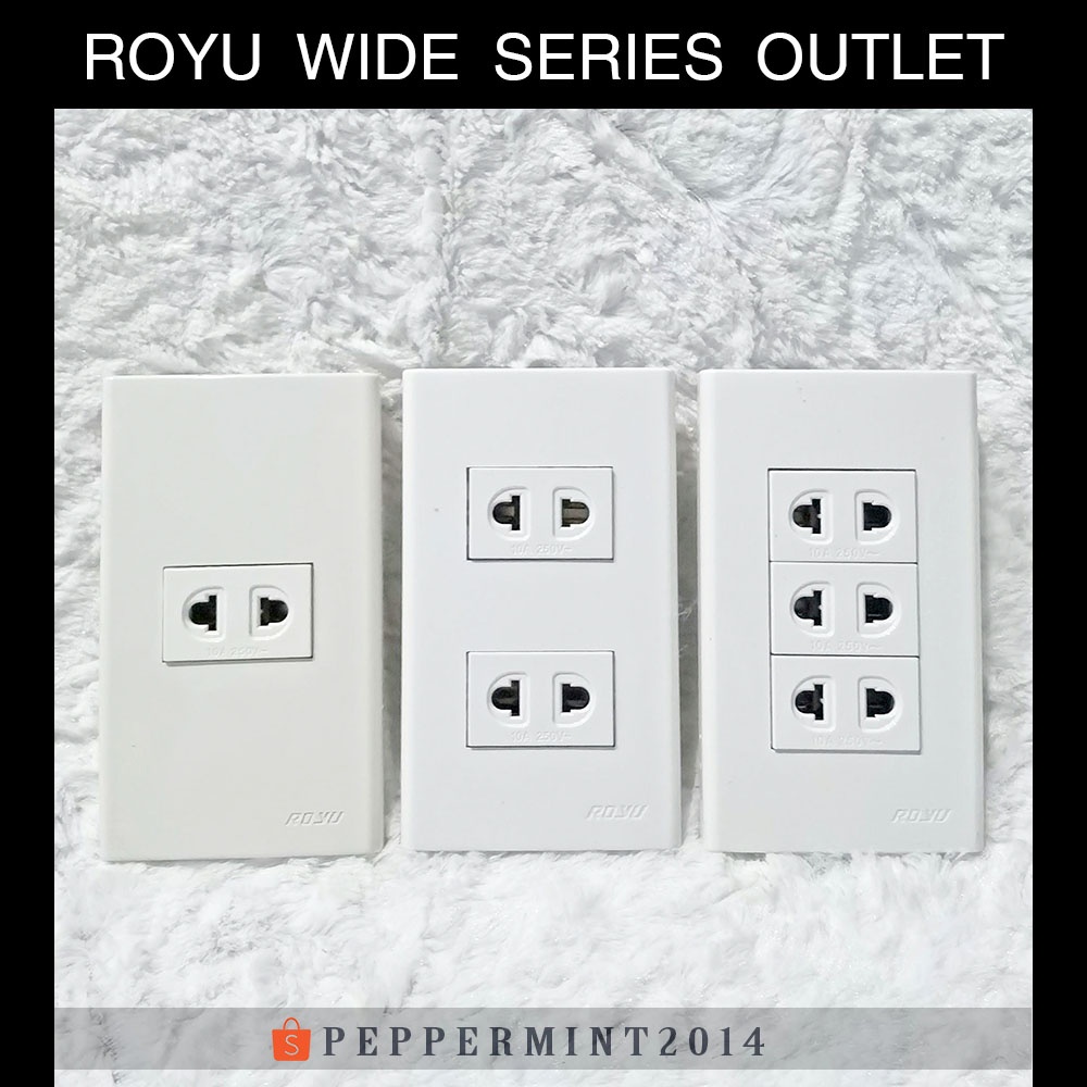 Royu Wide Series Universal Outlet Set 1 2 3 gang WD111 WD113 WD115 ...