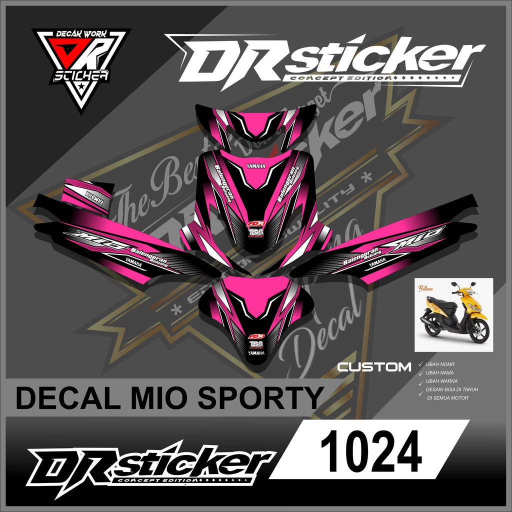 1024 Decal Mio Sporty full Body - Decal Yamaha Mio Sporty Racing Design ...