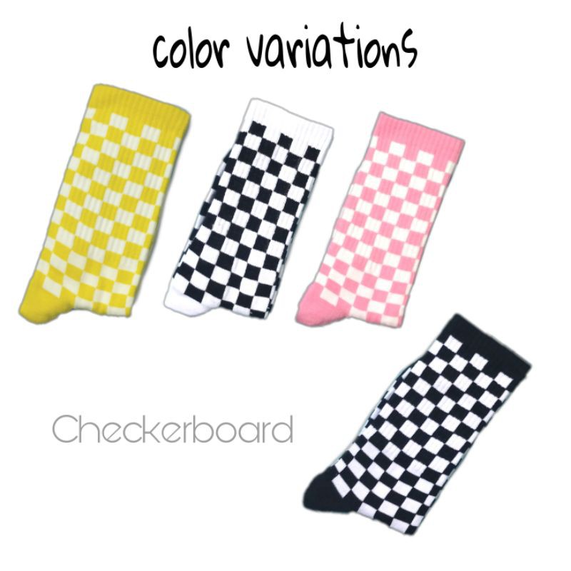 Checkerboard Socks Long Checkered Socks | Shopee Philippines