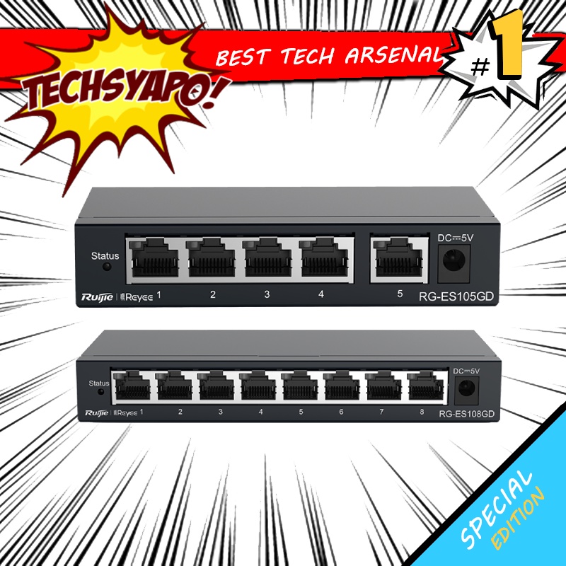 RUIJIE REYEE UNMANAGED METAL NETWORK SWITCH | Shopee Philippines