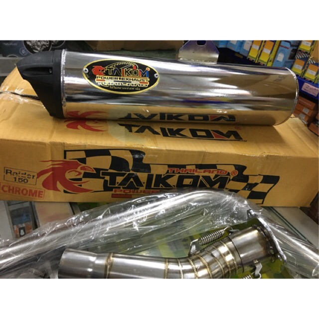 Muffler pipe 1set v3 for Raider 150 carb type big elbow chrome | Shopee ...