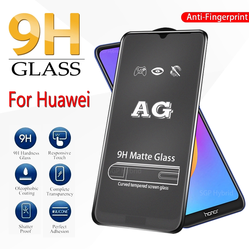 AG Matte Tempered Glass Fro Huawei Y7a P smart 2021 Y9a Y8p Y7p Y6p Y5p ...