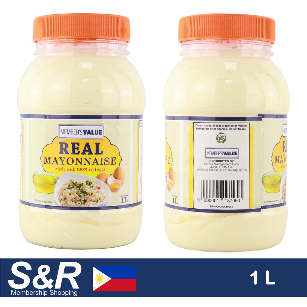 Member’s Value Real Mayonnaise 1L | Shopee Philippines