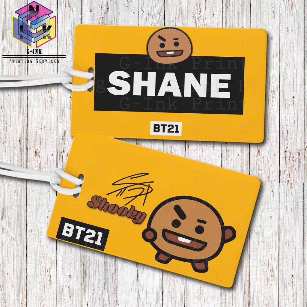 KPOP BT21 Personalized Luggage/Bag Tag | Shopee Philippines