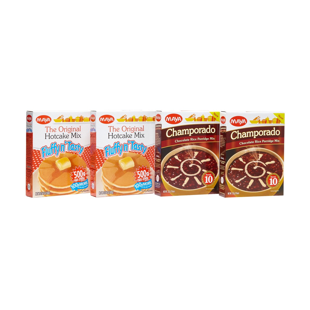 MAYA Original Hotcake Mix and MAYA Champorado Mix Bundle | Shopee ...