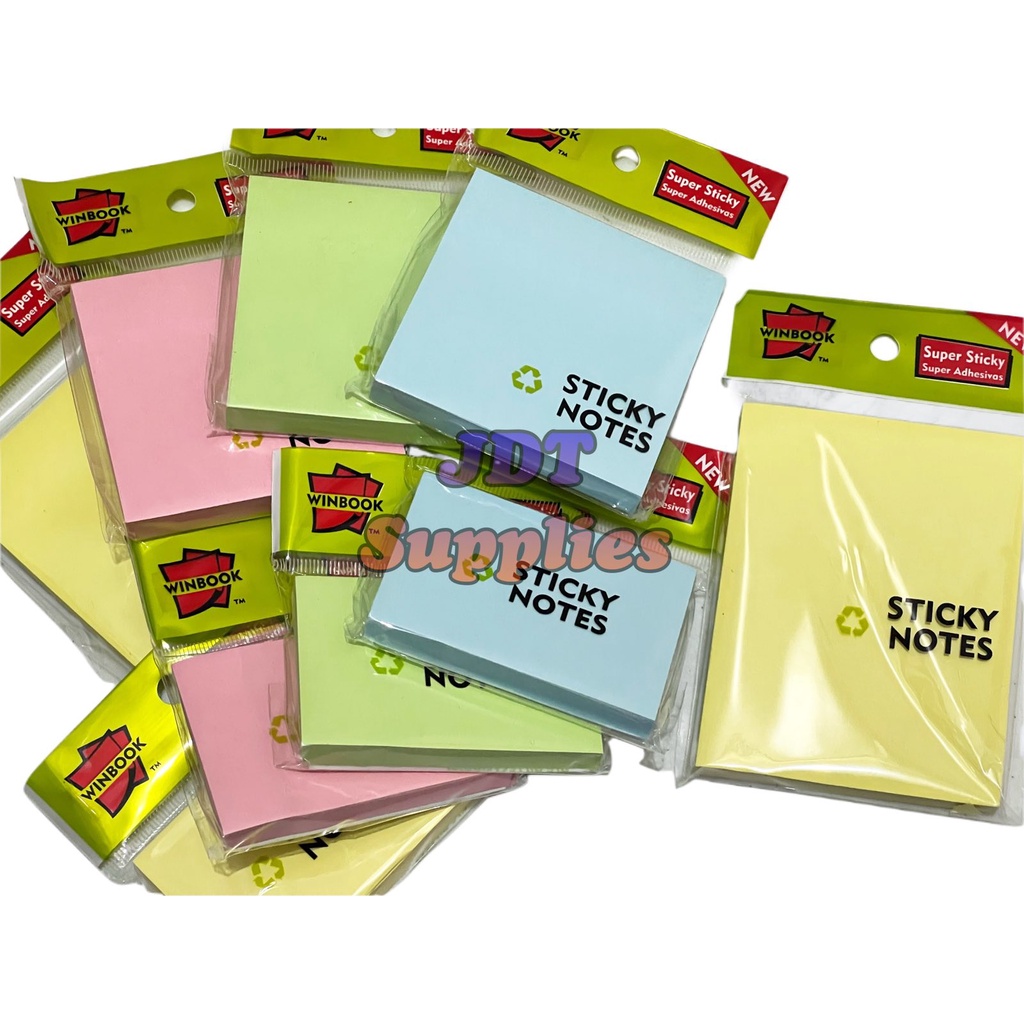 Sticky Notes (3x2, 3x3, 3x4) [100 sheets/pad] | Shopee Philippines