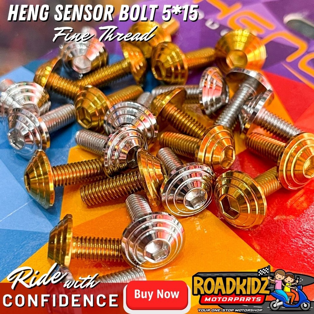 HENG SENSOR BOLTS FINE THREAD 5X15 SPIRAL (1PC ONLY) | Shopee Philippines