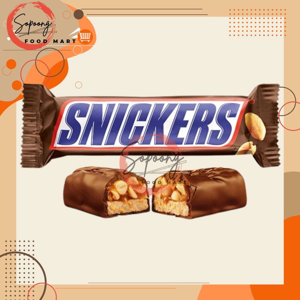 SNICKERS Chocolate Bar 35g-51g | Shopee Philippines