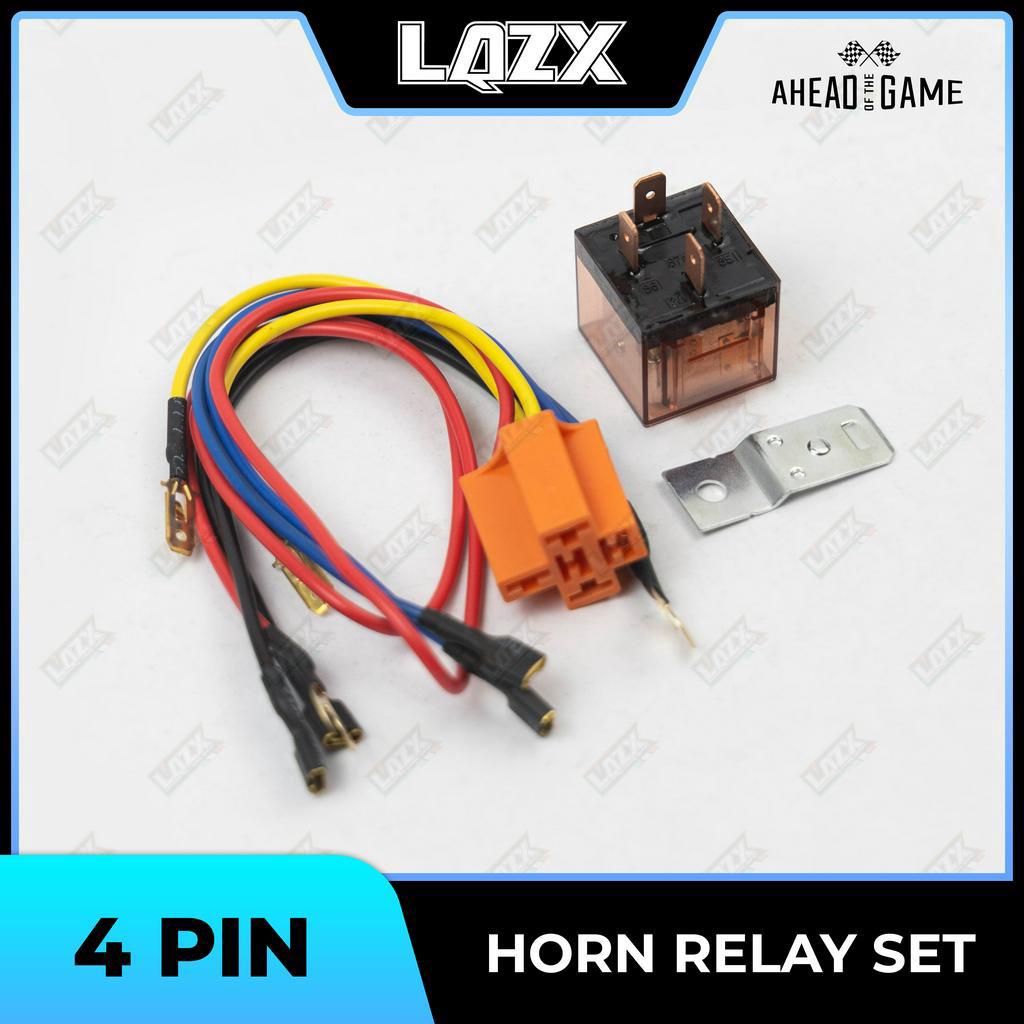 HORN RELAY / MINI DRIVING LIGHT RELAY W/ TRANSPARENT SOCKET 4PIN/5PIN ...