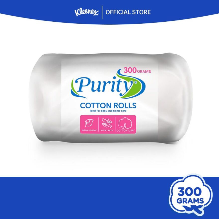 Purity Cotton Rolls 300g x 1 pack | Shopee Philippines