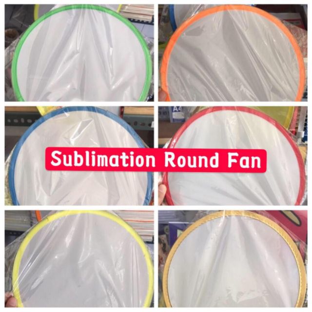 Sublimation Round Fan for sublimation & silkscreen printing | Shopee ...