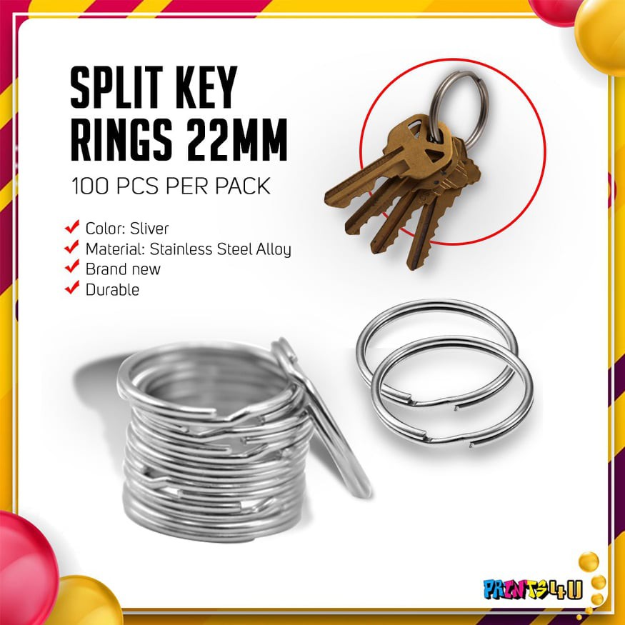 SPLIT KEY RINGS (100PCS/PACK) 22MM | Shopee Philippines