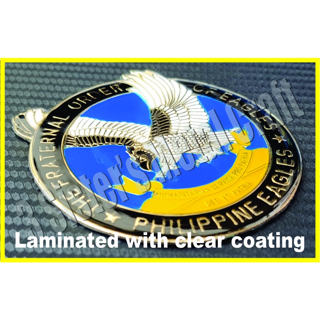 The Fraternal Order of Eagles (TFOE-PE) Car emblem (3 inch diameter in ...