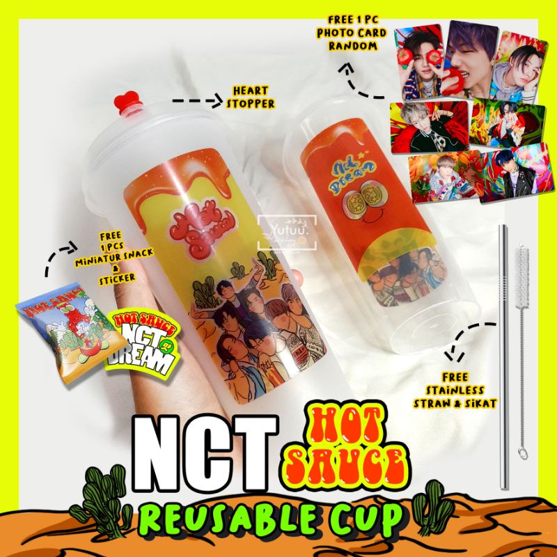 Nct DREAM HOT SAUCE Reusable CUP Fanmade/KPOP Reusable CUP | Shopee ...