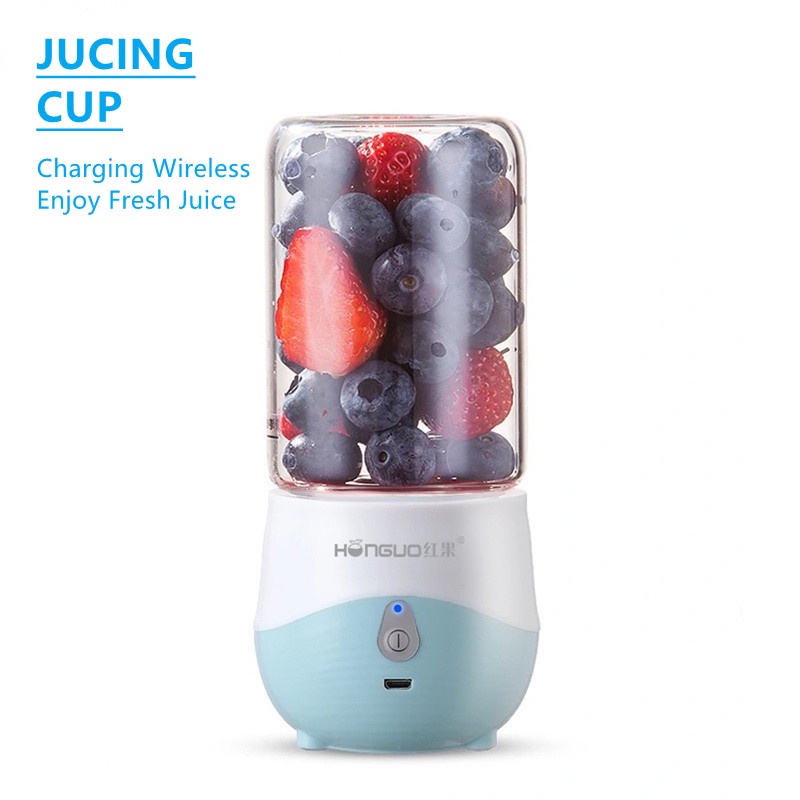 Portable Blender 300mL Pocket Size Fruit Blender USB Charged Automatic ...