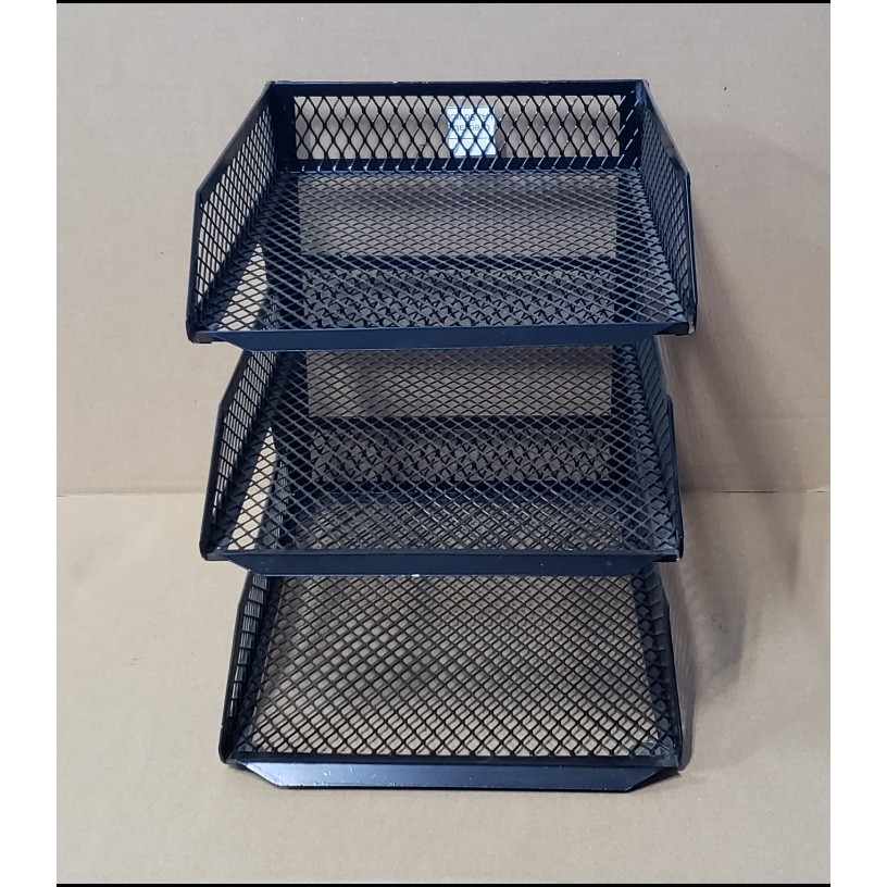 Metal Desk Tray 3 Layer Mesh type / Document Tray | Shopee Philippines