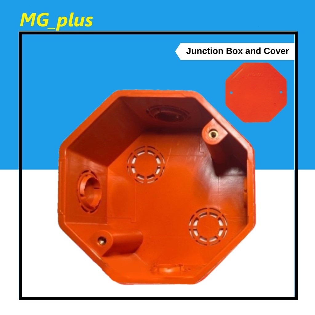Heavy Duty Junction Box 4 Housing Cover Receptacle Socket PVC Wiring ...