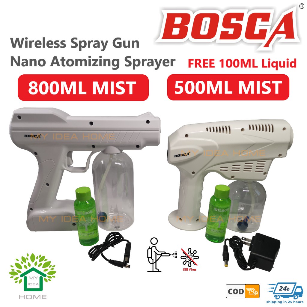 ∋Bosca Wireless And Wired Disinfection Spray Gun Sanetize Machine ...