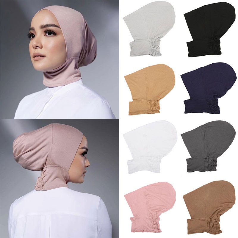 Muslim Underscarf Women Veil Hijab Bonnet Muslim Women Scarf Turbans ...