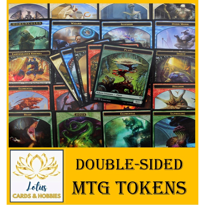 Magic the Gathering | Double-Sided MTG Tokens - Album 1 | Shopee ...