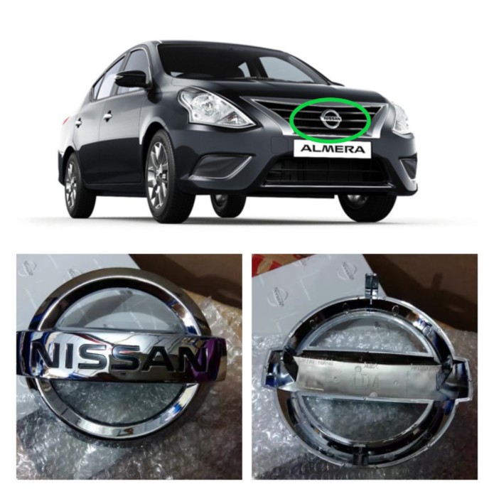 Nissan Front Grille Logo Emblem nissan Almera 2015 2016 2017 2018 2019 ...