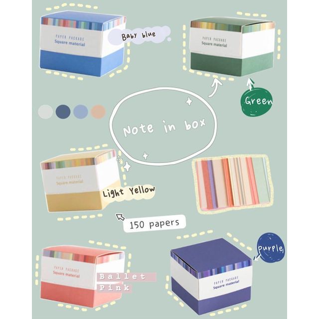 Color Palette note box includes 150 separate sheets | Shopee Philippines