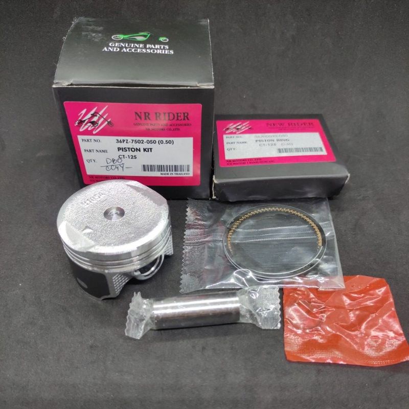 Bajaj CT125 Piston Kit with Ring (0.50) ORIGINAL JAPAN 36PZ-7502-050 ...