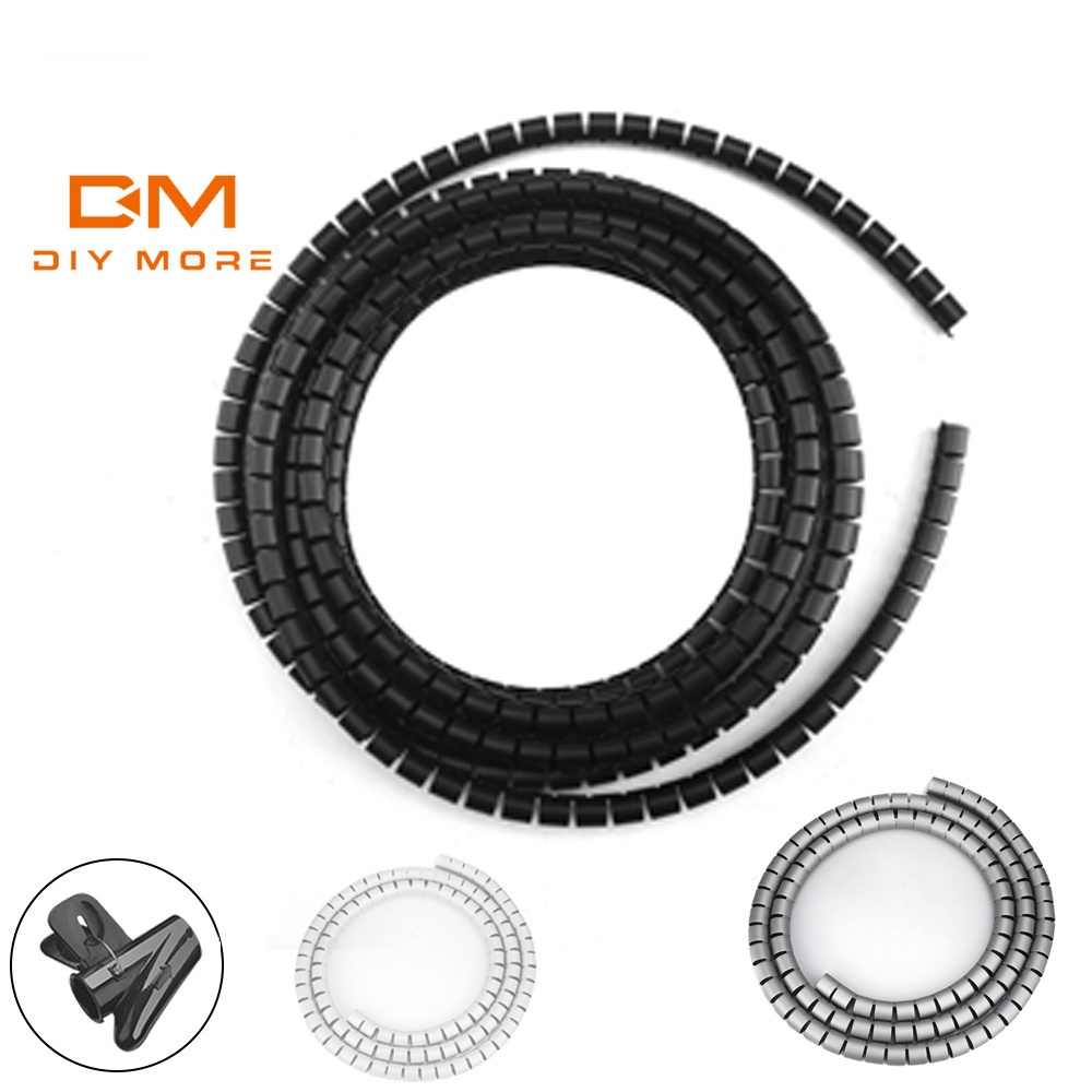 DIYMORE Cable Wire Tidy Wrap PC Home Cinema TV Management Organizing ...