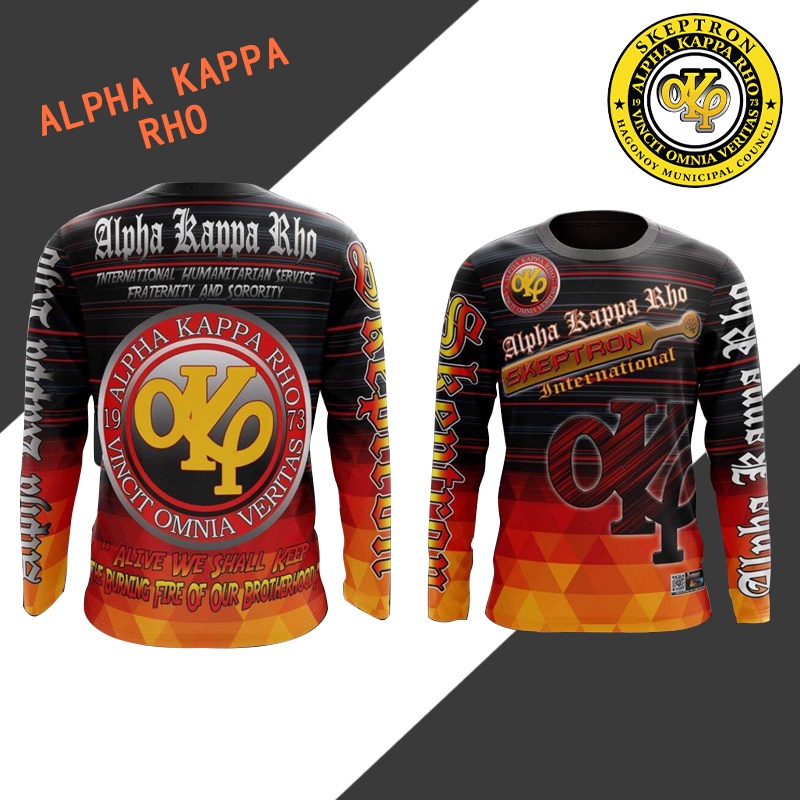 2022 New T-shirt for Men Akp Frat Shirt Long Sleeve Alpha Kappa Rho T ...