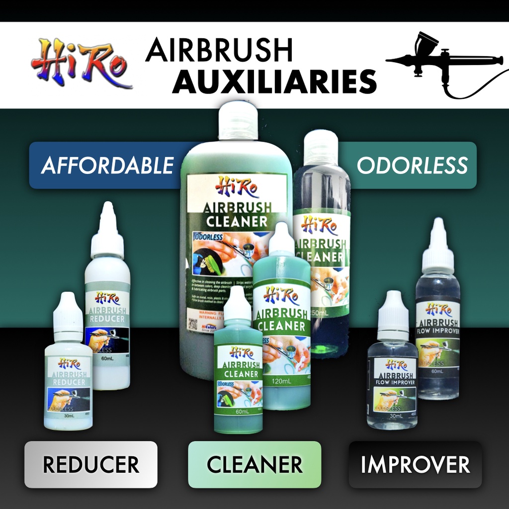 Hiro Airbrush Auxiliaries - Airbrush Cleaner / Reducer / Improver ...