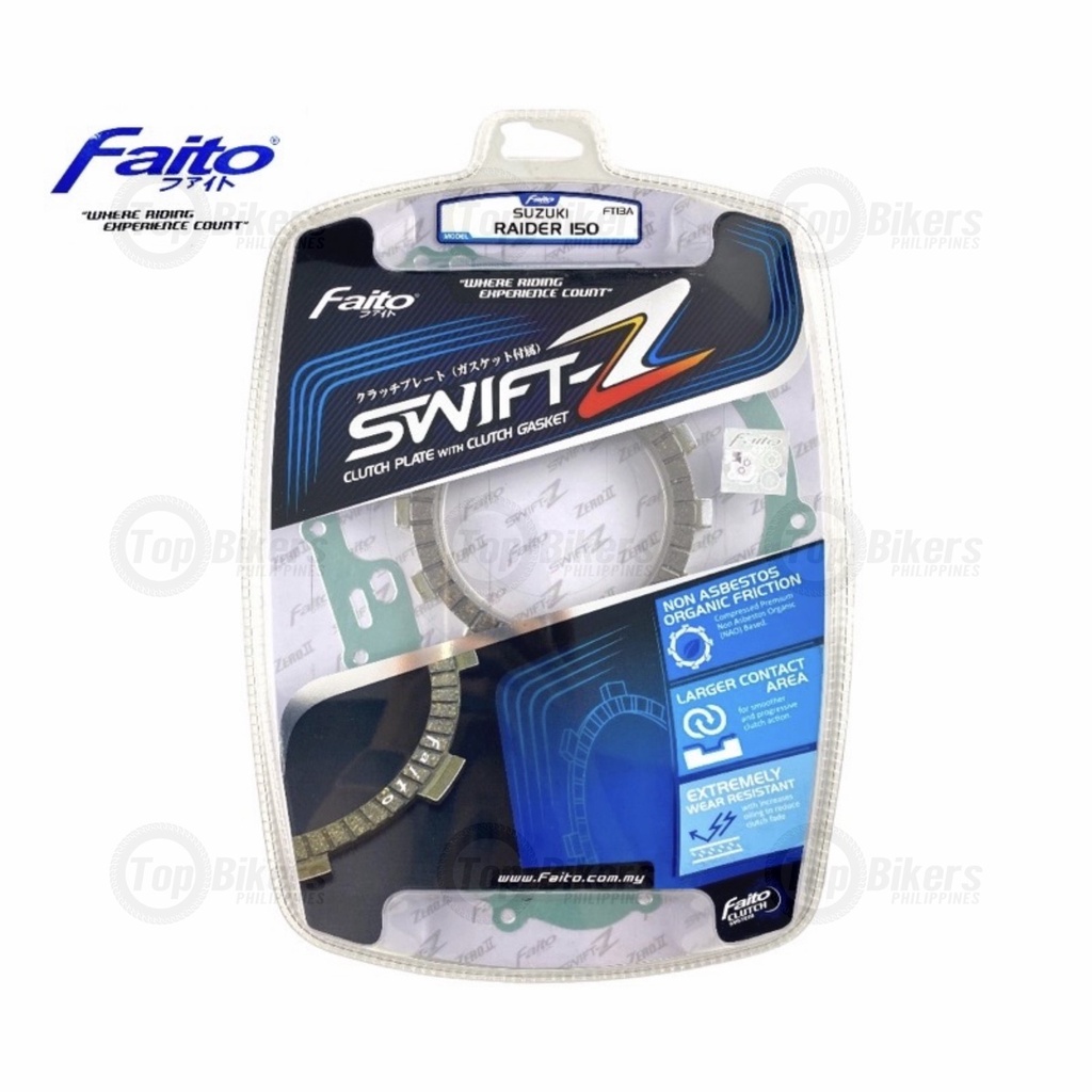 Faito Swift-Z Clutch Lining Suzuki Raider 150, Gixxer 150, GSX-R150 ...
