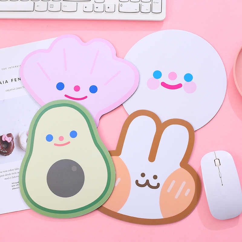 1pc Cute Cartoon Mouse Pad Creative Smiley Cloud Avocado Mouse Mat ...