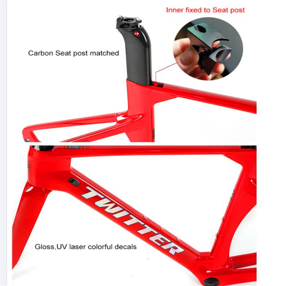 TWITTER R10 disc brakes carbon fiber road frame disc brakes 700C ...