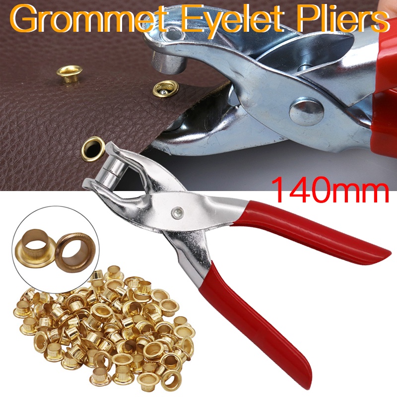 140mm grommet eyelet pliers shoes eyes clamp 50 eyelets for fabric ...