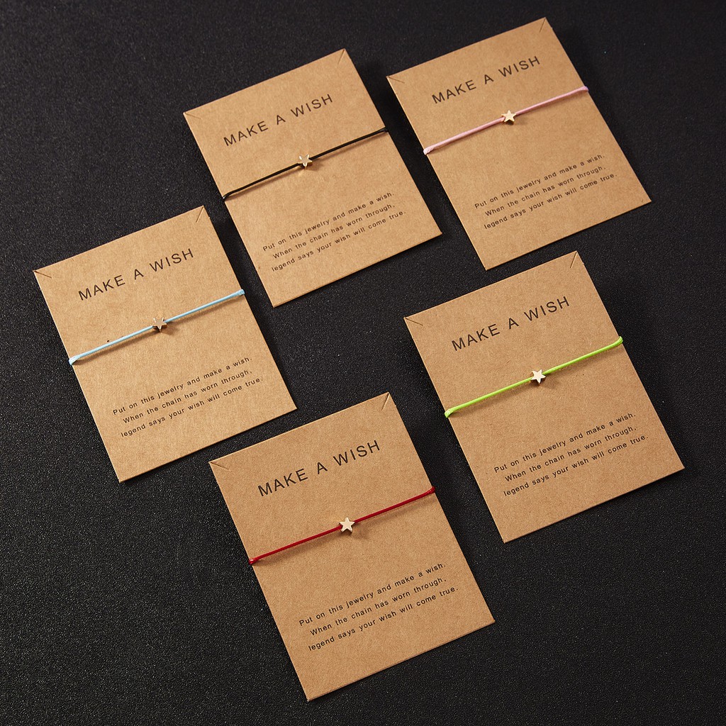 Paper card bracelet Packaging Card Paper wholesale five-pointed star ...