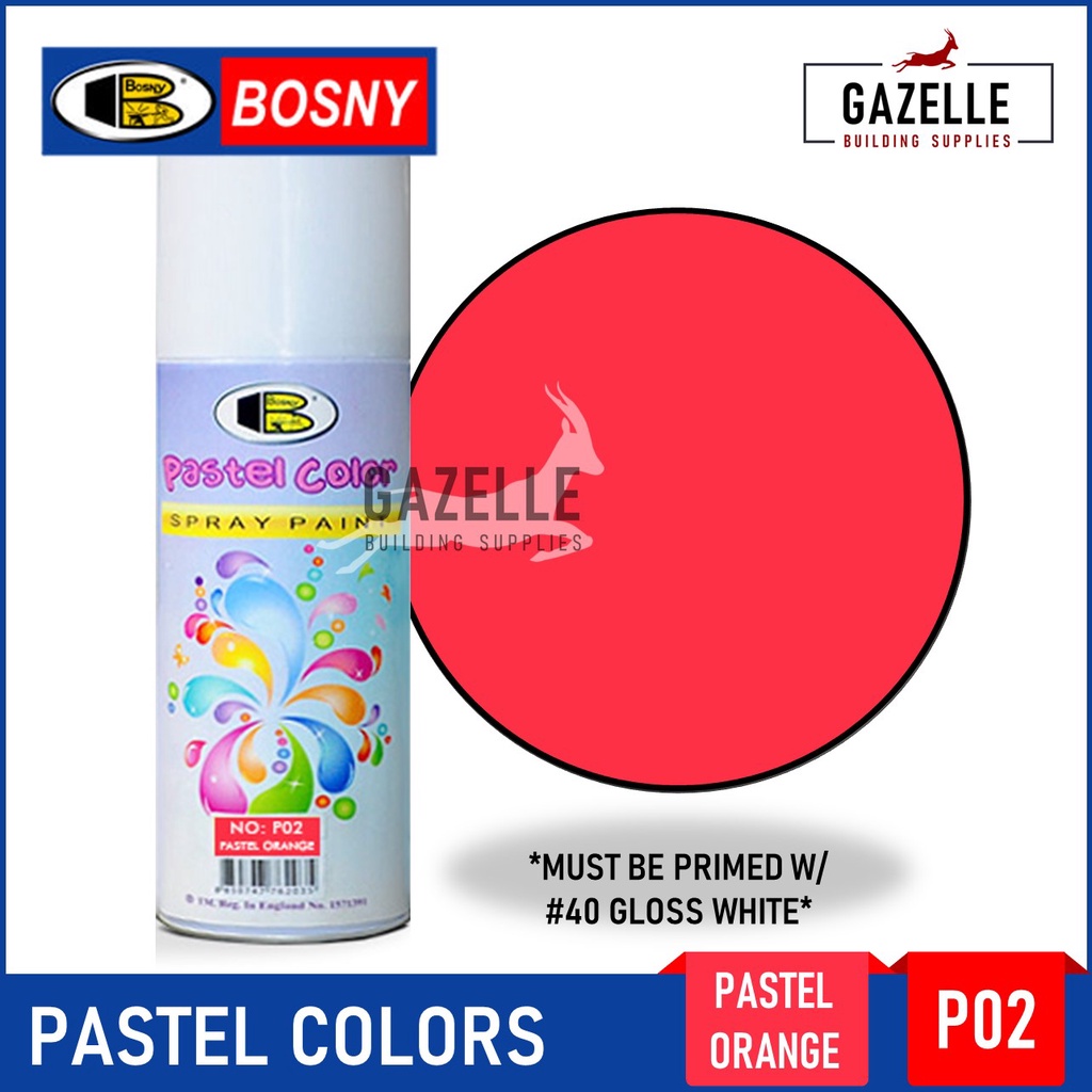 Bosny Pastel Color Spray Paint P01 / P02 / P03 / P04 - 400cc | Shopee Philippines