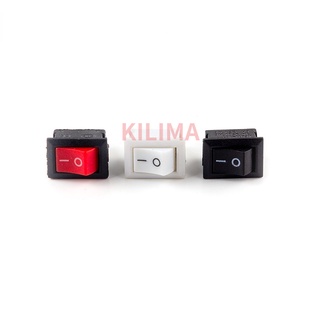 10Pcs KCD11-101 Push Button Switch 10x15mm SPST 2Pin 3A 250V KCD11 Snap ...