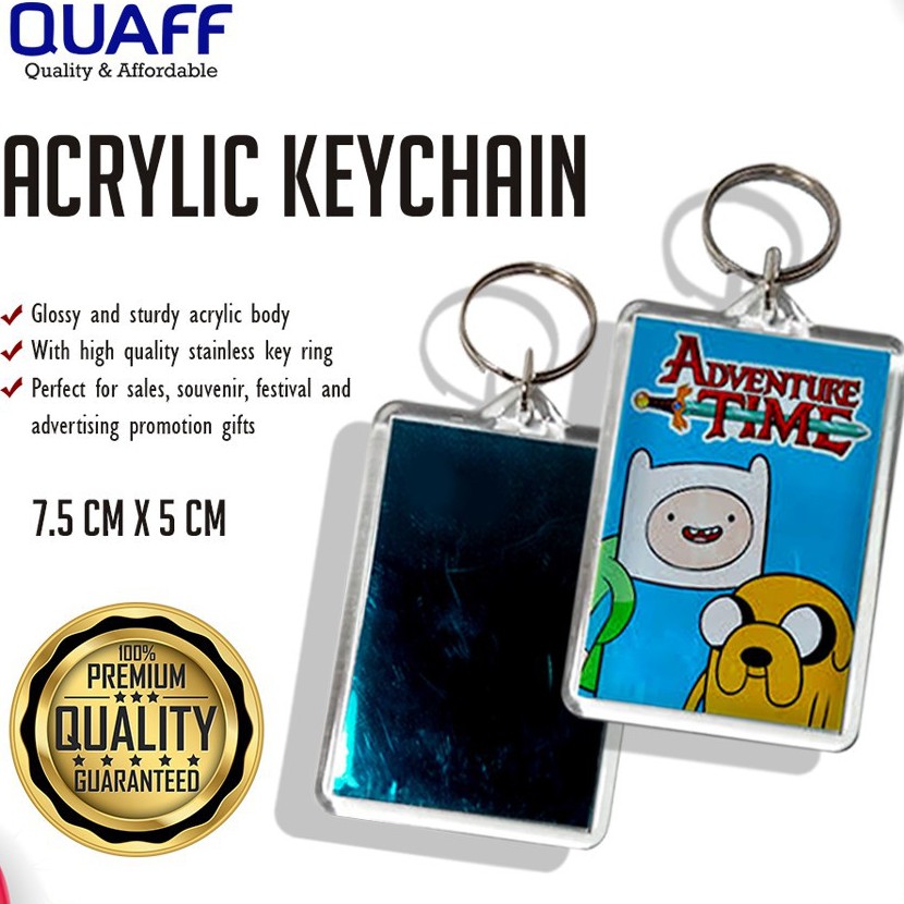 QUAFF F1 Acrylic Photo Insert Keychain Rectangle Openable 100 Pcs Pack ...