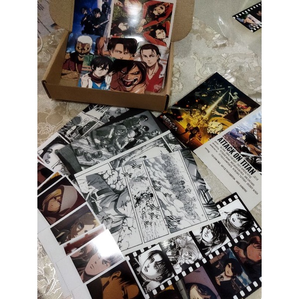 Anime Attack on titan Bundle kit in a box | Shopee Philippines