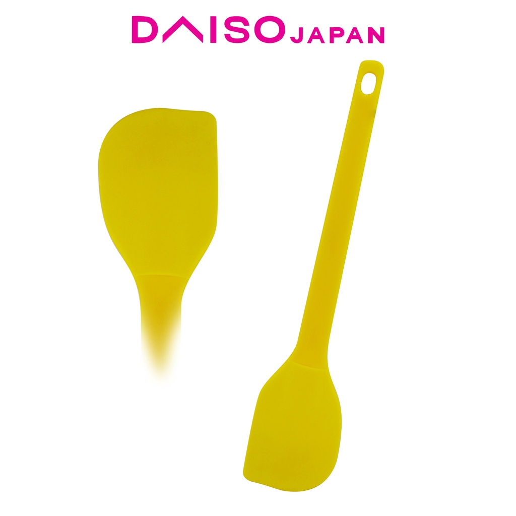 Daiso Yellow Silicone Cooking Spatula | Shopee Philippines