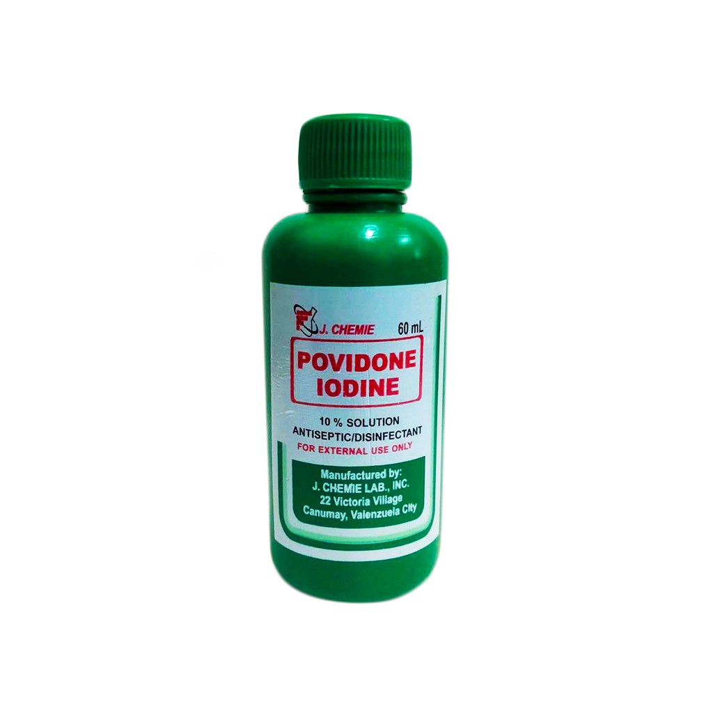 J. Chemie Povidone Iodine 10sol 30ml and 60ml | Shopee Philippines