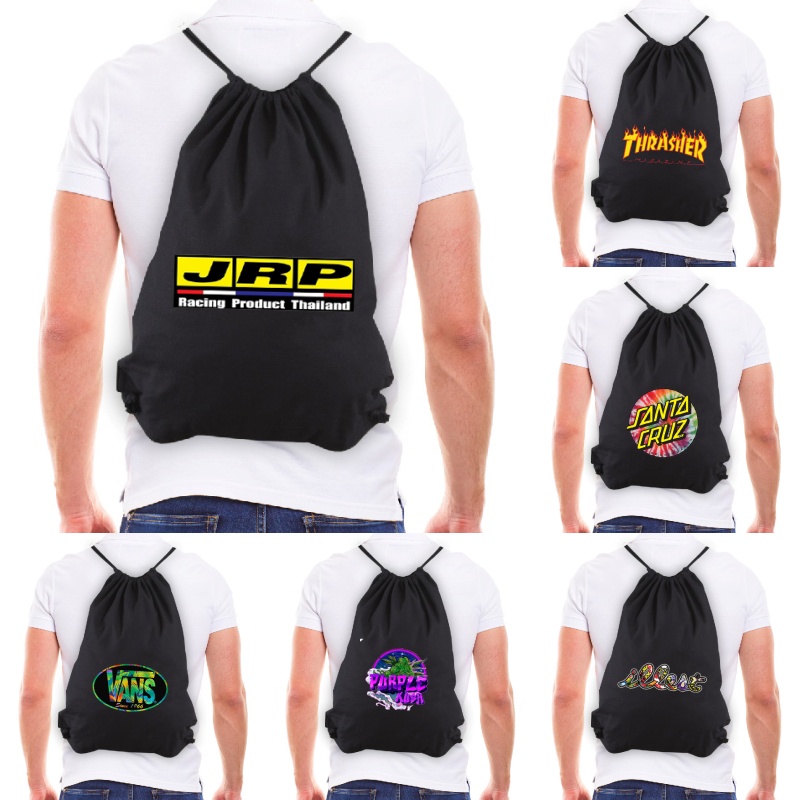 BLACK PULL STRING BAG PLAIN (Drawstring/Backpack) - Good Quality ...