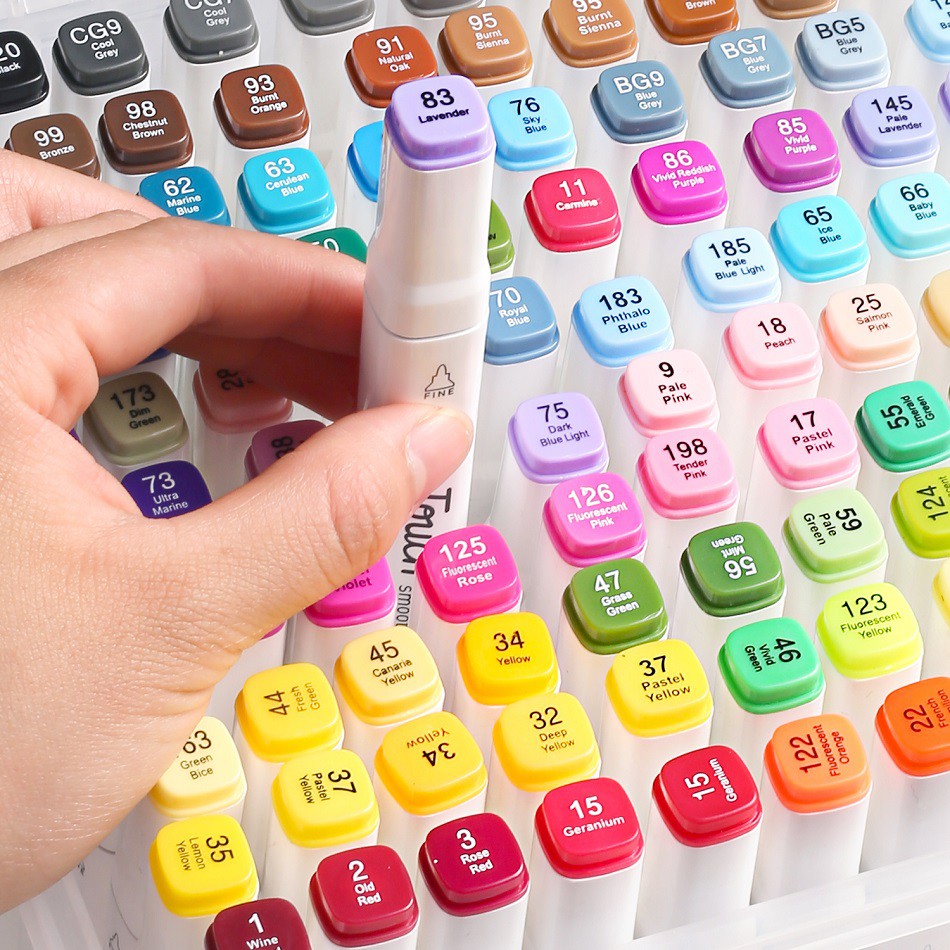 TouchFive TouchSmooth Dual Brush Pen Marker - 168 colors | Shopee ...