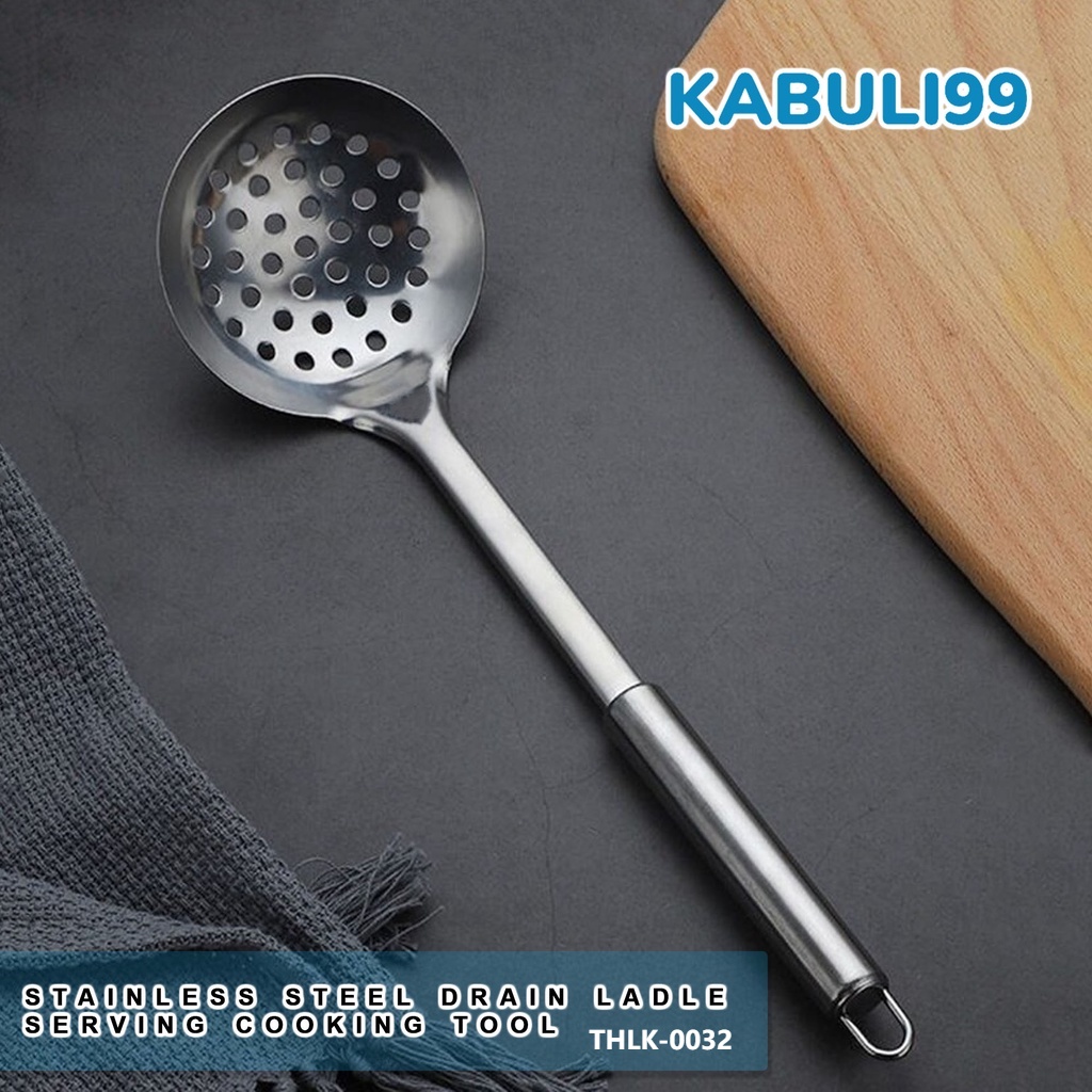 Serving Cooking Drain Ladle Stainless Steel Kitchen Tools Cooking ...