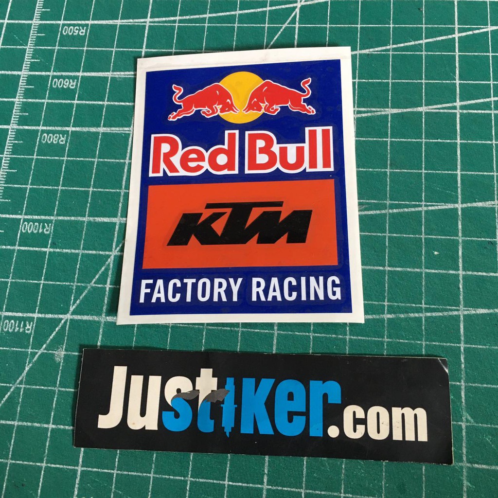 Red Bull KTM Factory Racing Logo Sticker, KTM Motogp Sticker | Shopee ...