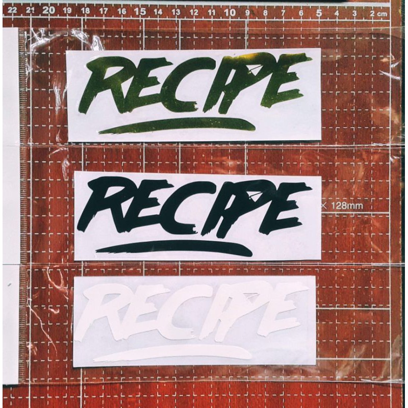 Recipe sticker decals | Shopee Philippines