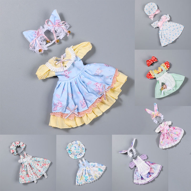 BJD Doll 1/6 Accessories diy Princess dress girl toys clothes for dolls ...