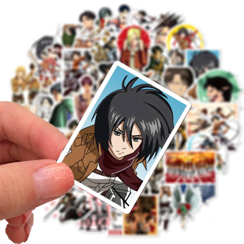 20pcs Attack on Titan (AOT) Stickers Waterproof Decals Anime Manga ...