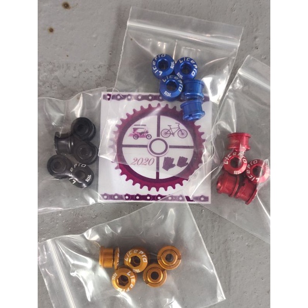 chain ring bolt for single speed alloy 5 pcs for mountain bike road ...