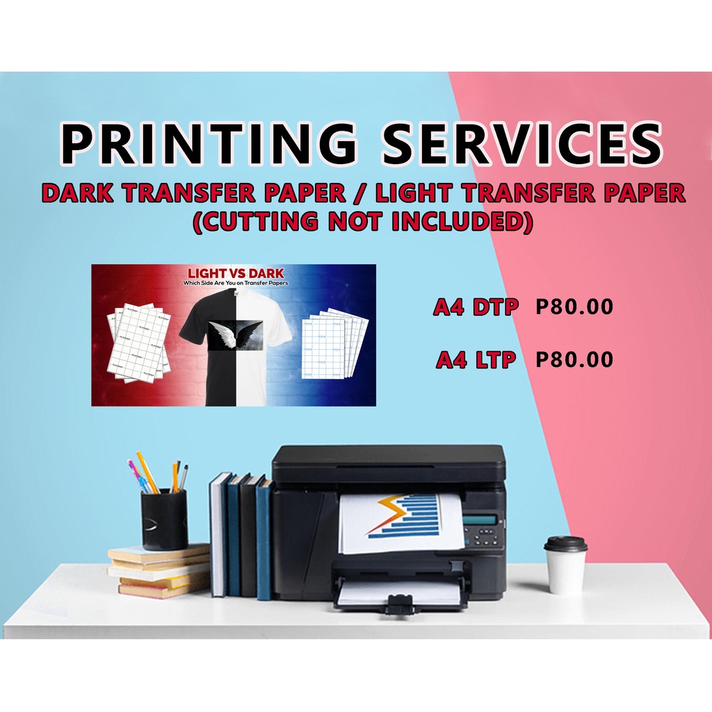 PRINTING SERVICES (Print Only on DTP/LTP) SHIP ASAP AFTER CHECKOUT ...